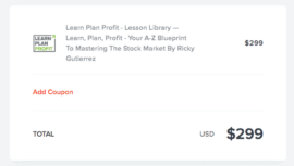 Ricky Gutierrez's Learn Plan Profit Review