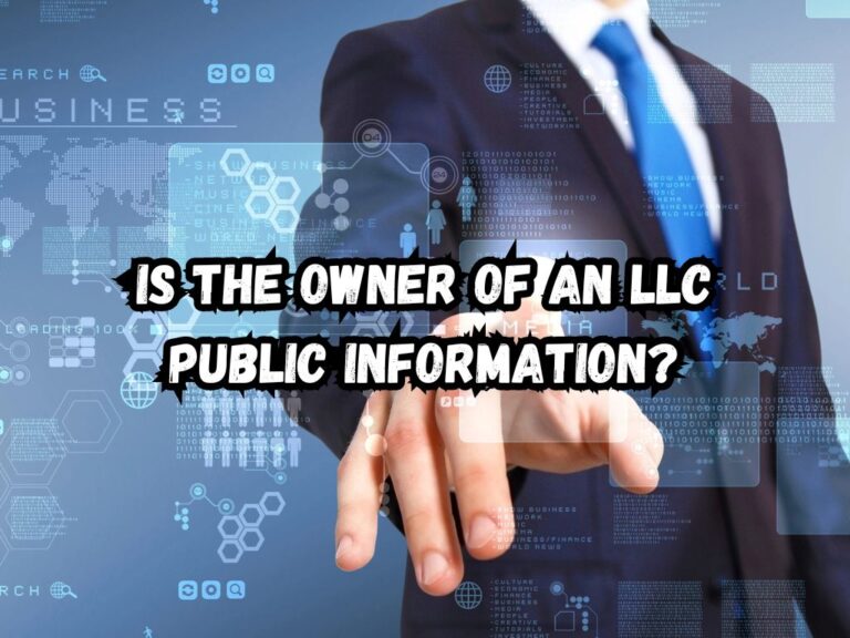 Is The Owner of an LLC Public Information? Detailed Guide